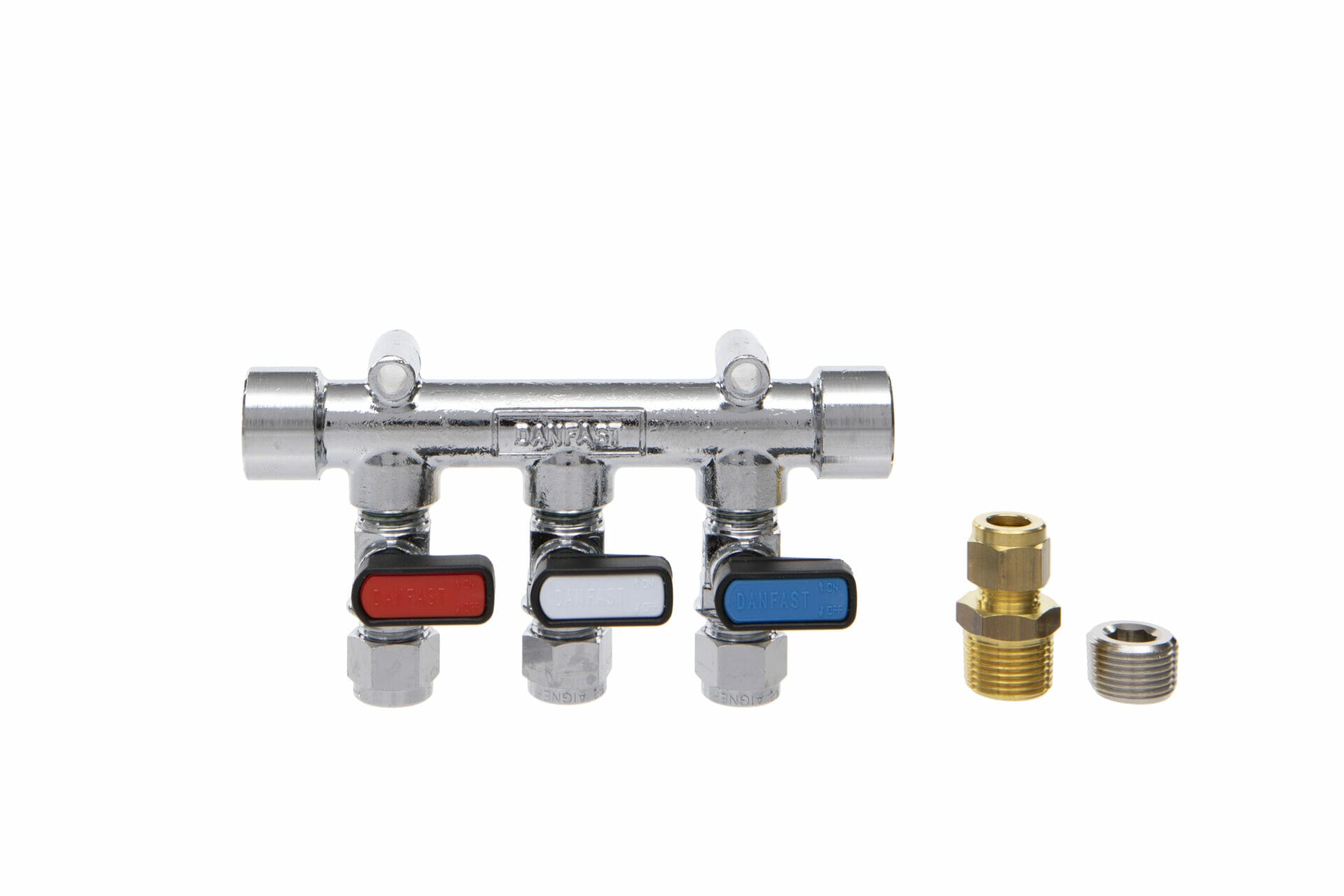 3 Way Gas Manifold Complete