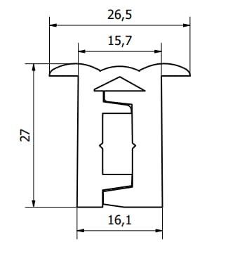 Plastic Centaflex Hinge