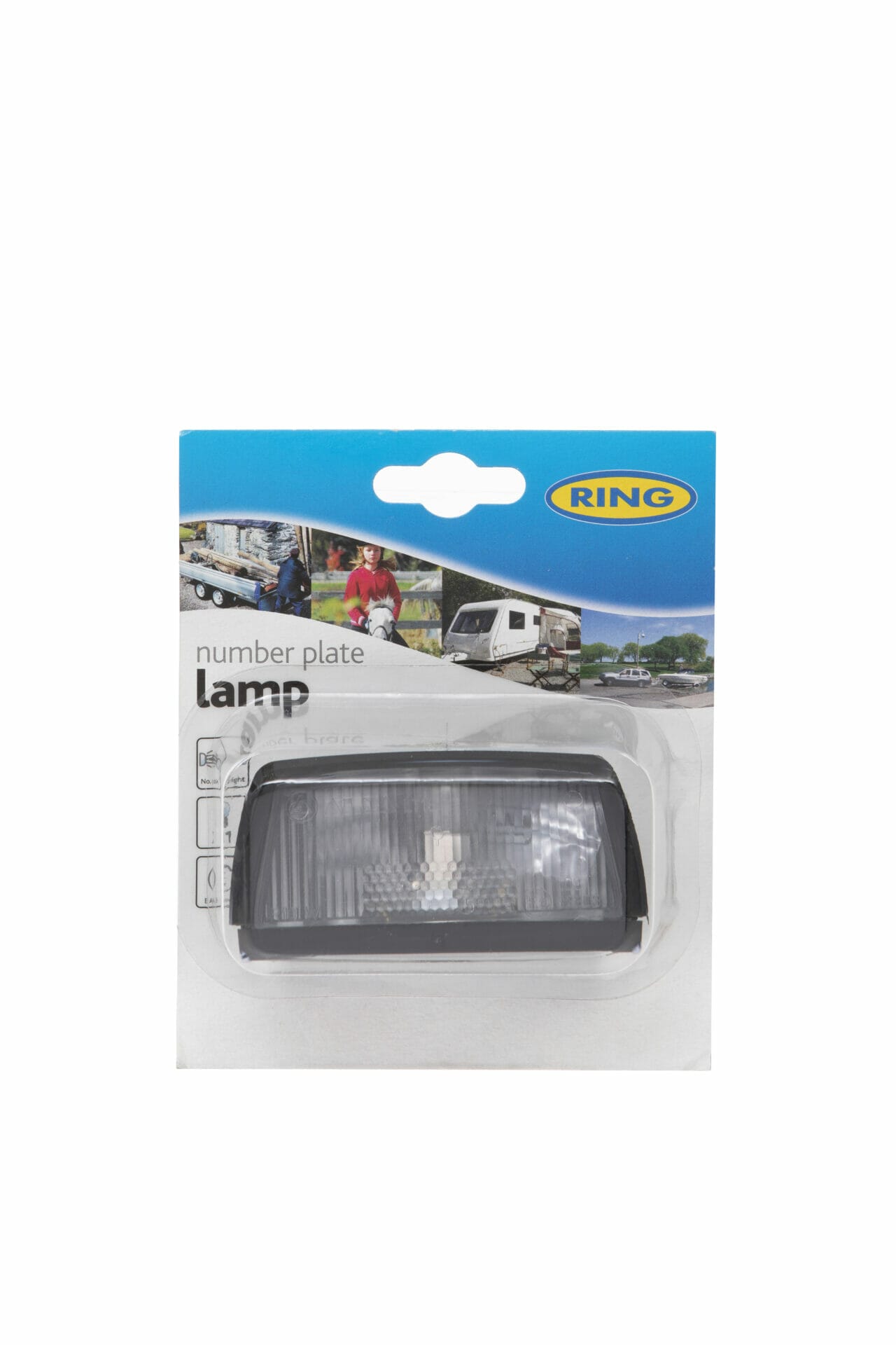 Large Black Number Plate Light