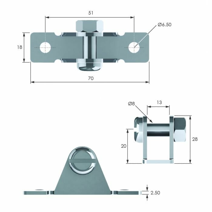 U Shaped Bracket Mid